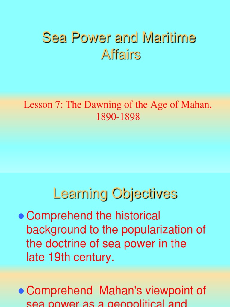 Sea Power | PDF | Alfred Thayer Mahan | United States Navy