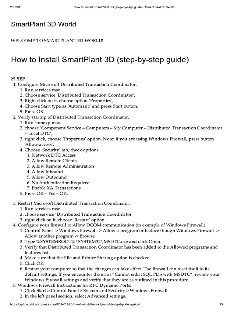 How To Install SmartPlant 3D (Step-By-step Guide) | PDF