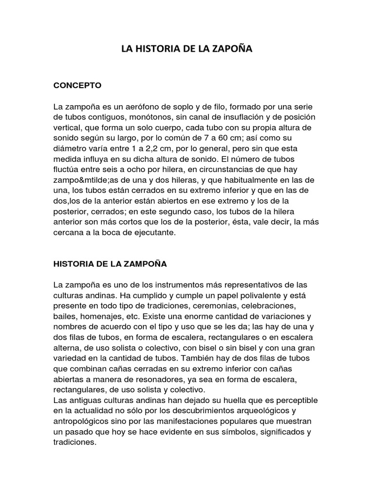 La Historia de La Zapoña | PDF | Entretenimiento (general)