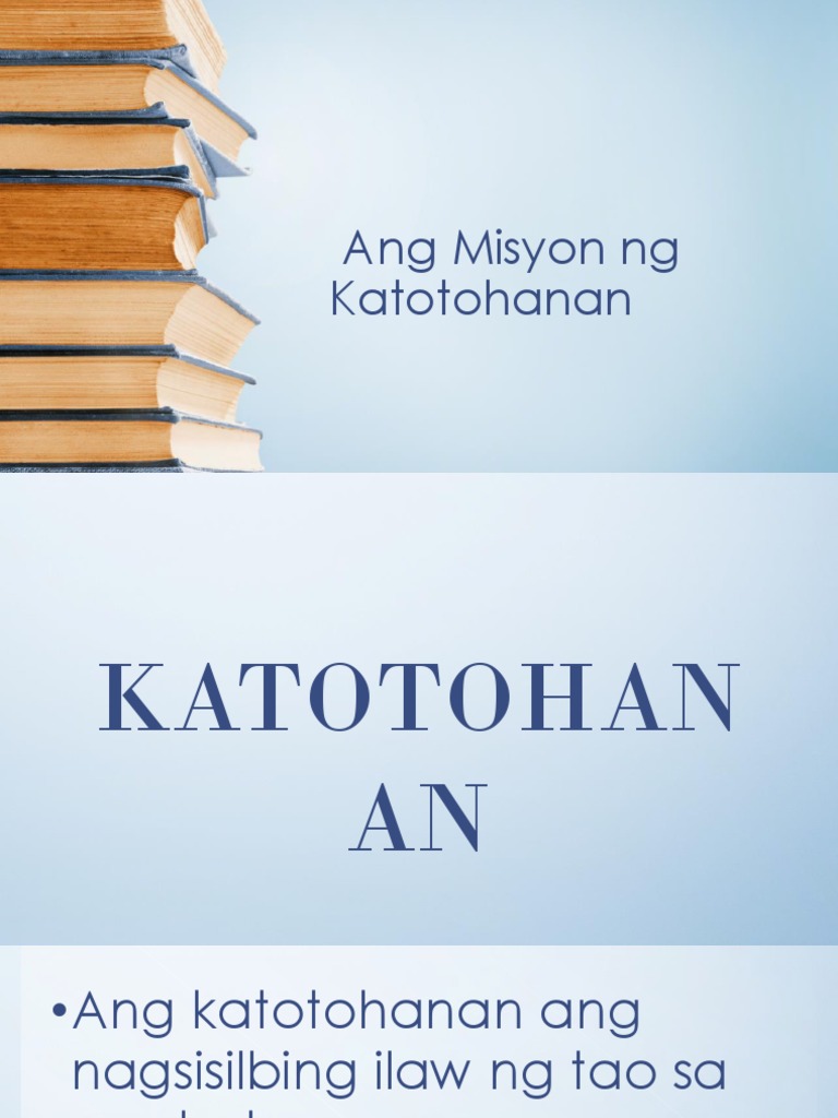 Ang Misyon NG Katotohanan | PDF