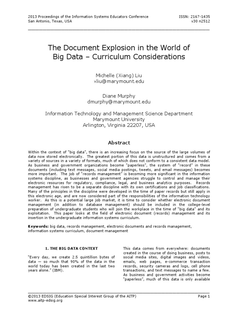 Big Data Explosion | PDF | Records Management | Big Data