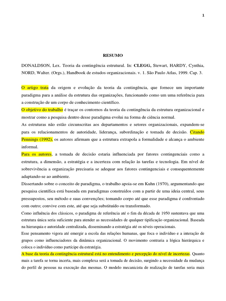 Modelo para Resumo | PDF | Paradigma | Teoria