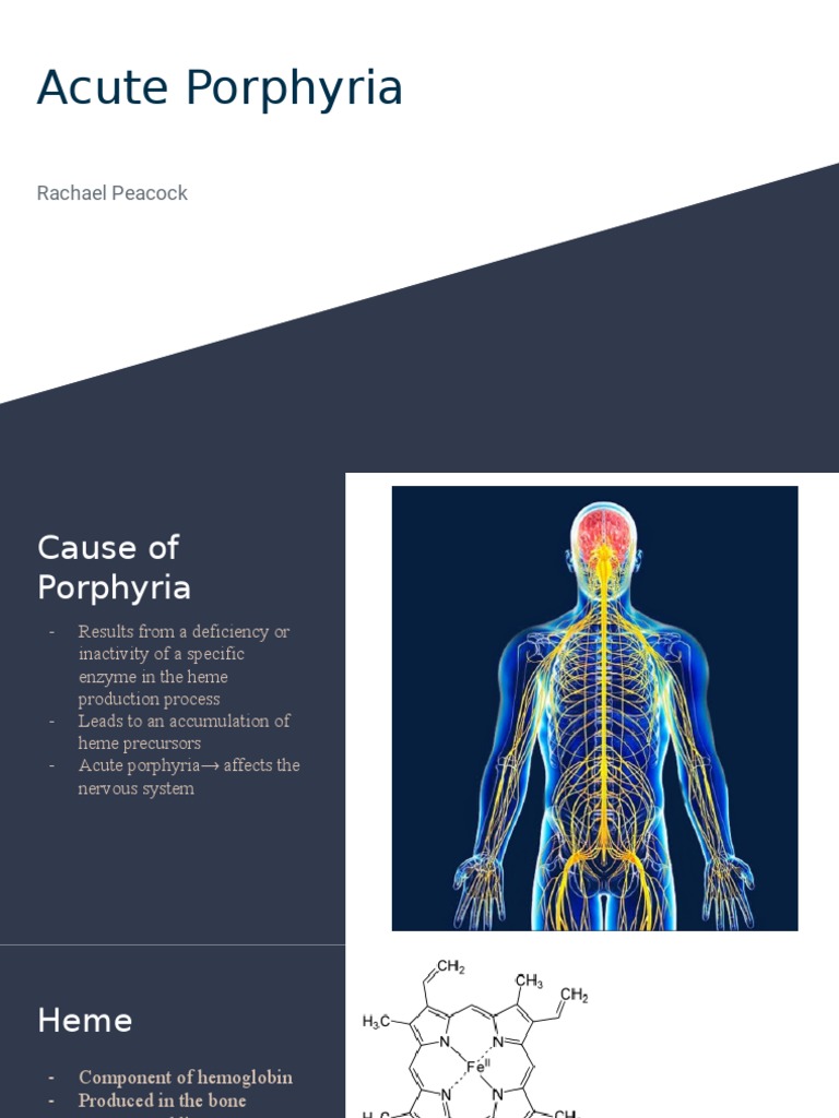 Acute Porphyria: Rachael Peacock | PDF | Diseases And Disorders ...