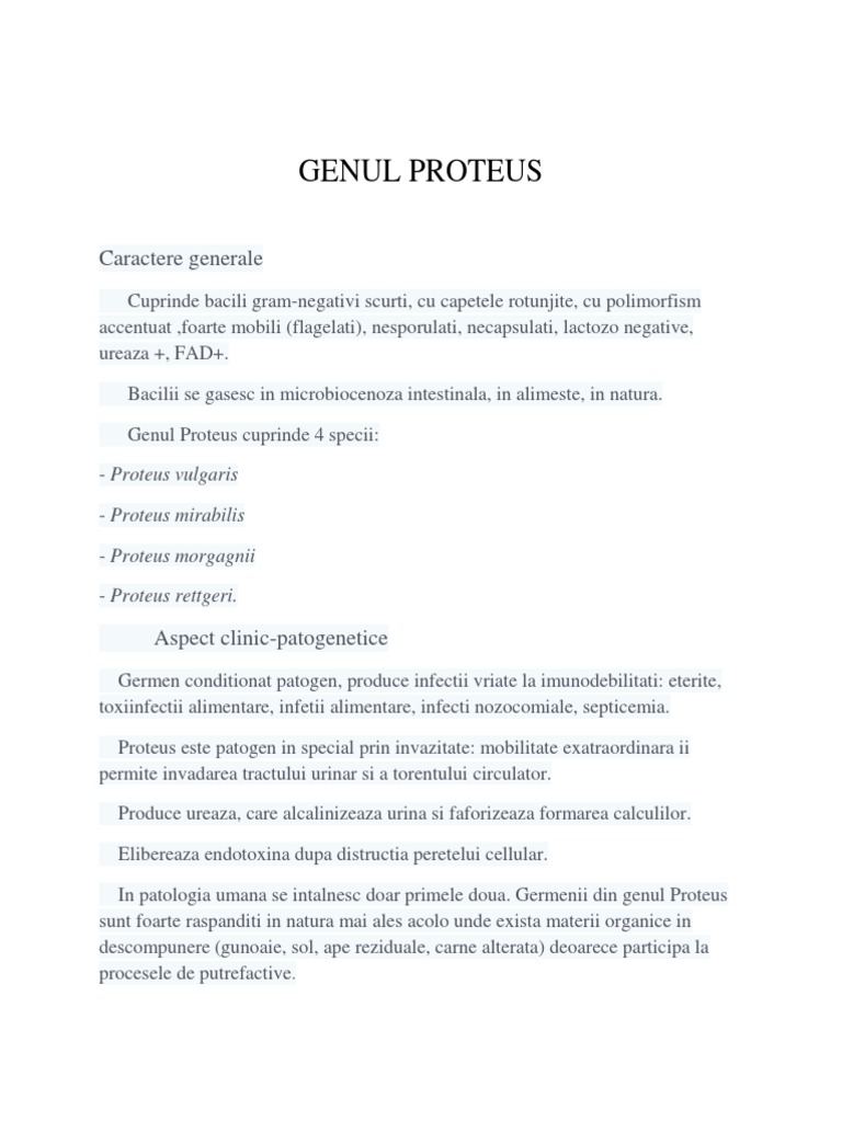 Genul Proteus | PDF