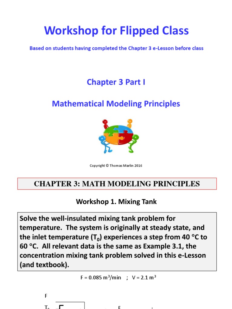 Workshop For Flipped Class: Chapter 3 Part I Mathematical Modeling ...