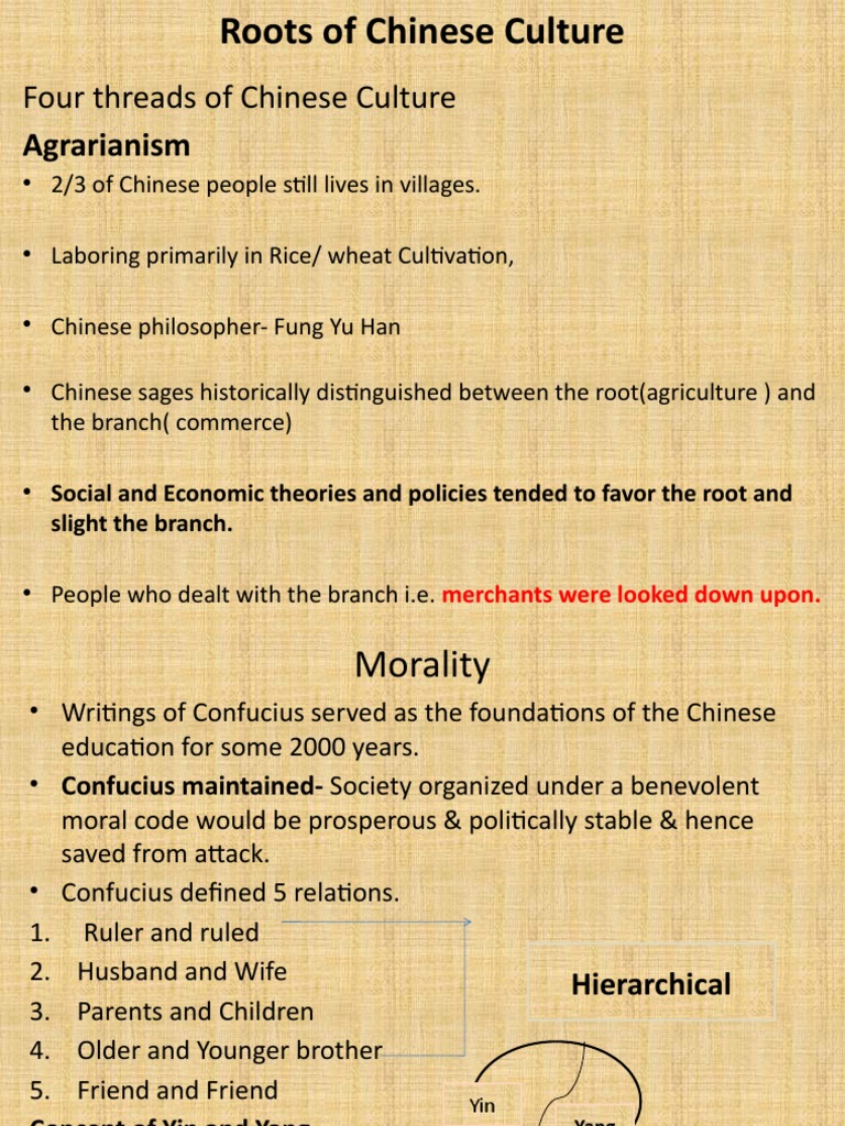 Roots of Chinese Culture | PDF | Confucianism | Yin And Yang