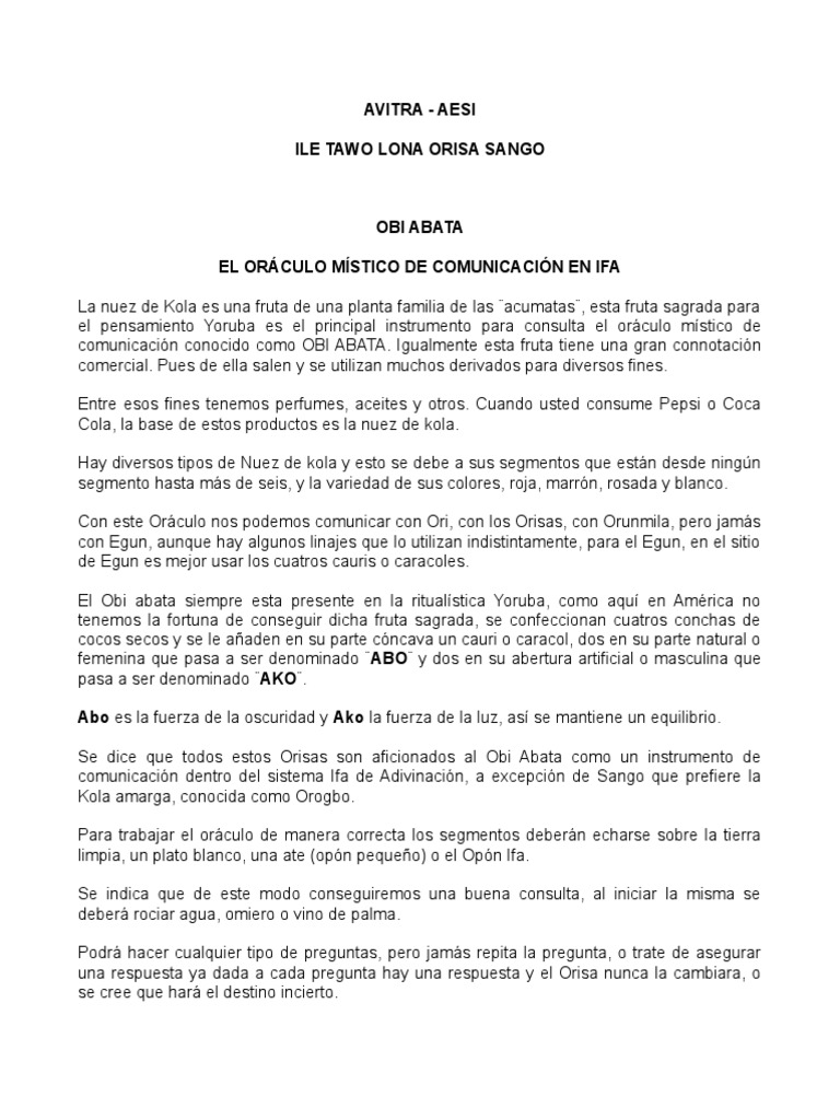 Manual Del Obi Abata | PDF | Amor | Alma