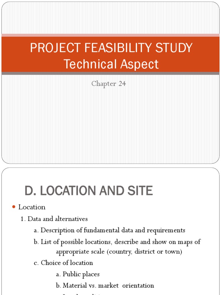 Project Feasibility Study Technical Aspect | PDF | Feasibility Study ...