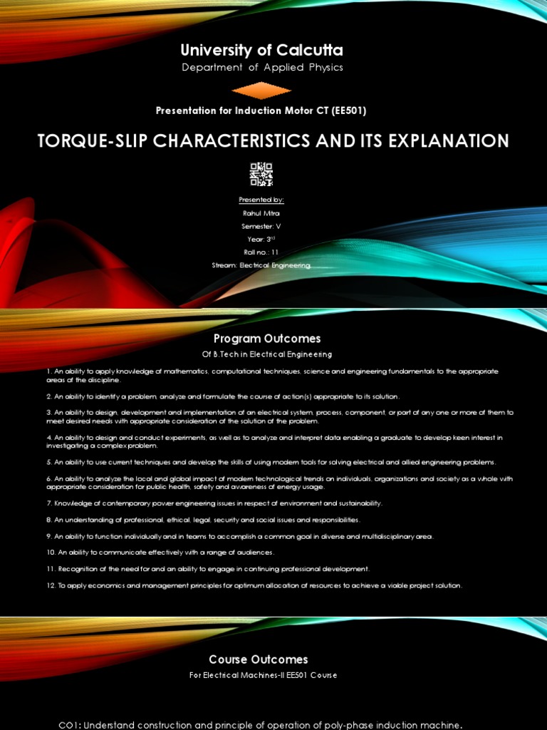Torque-Slip Characteristics and Its Explanation | PDF | Engineering ...