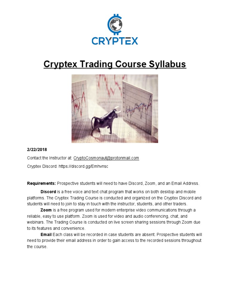 Trading Course Syllabus | PDF | Technical Analysis | Bitcoin