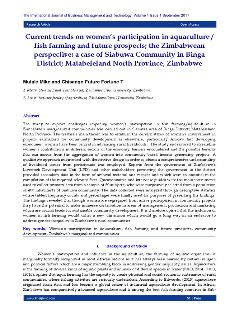 Mutale Mike and Chisango Future Fortune T | PDF | Food And Agriculture ...