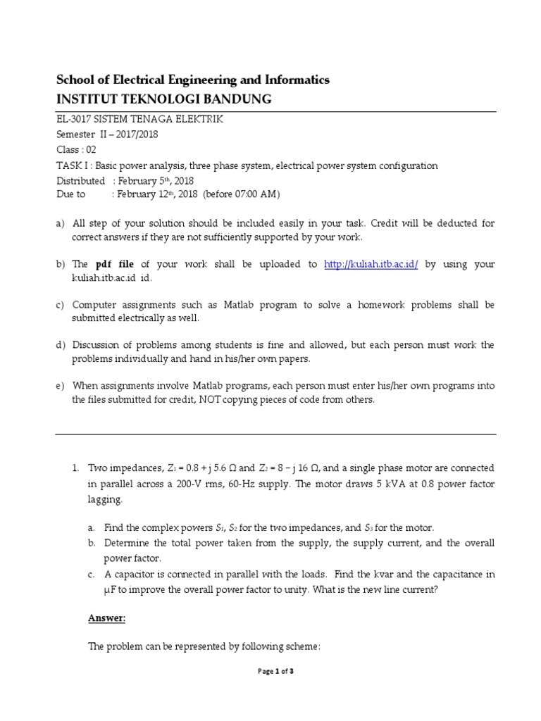 Task 1-Ste & Answer | PDF | Force | Electrical Engineering