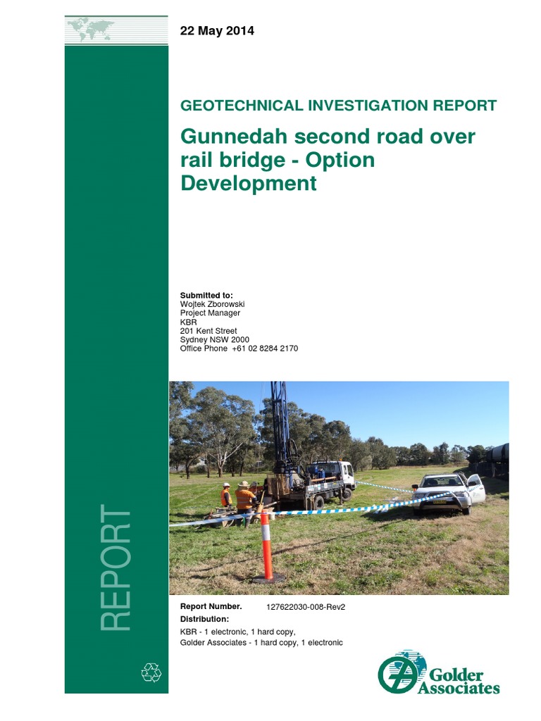 Gunnedah Ref App G Geotechnical Investigation Report | PDF | Deep ...