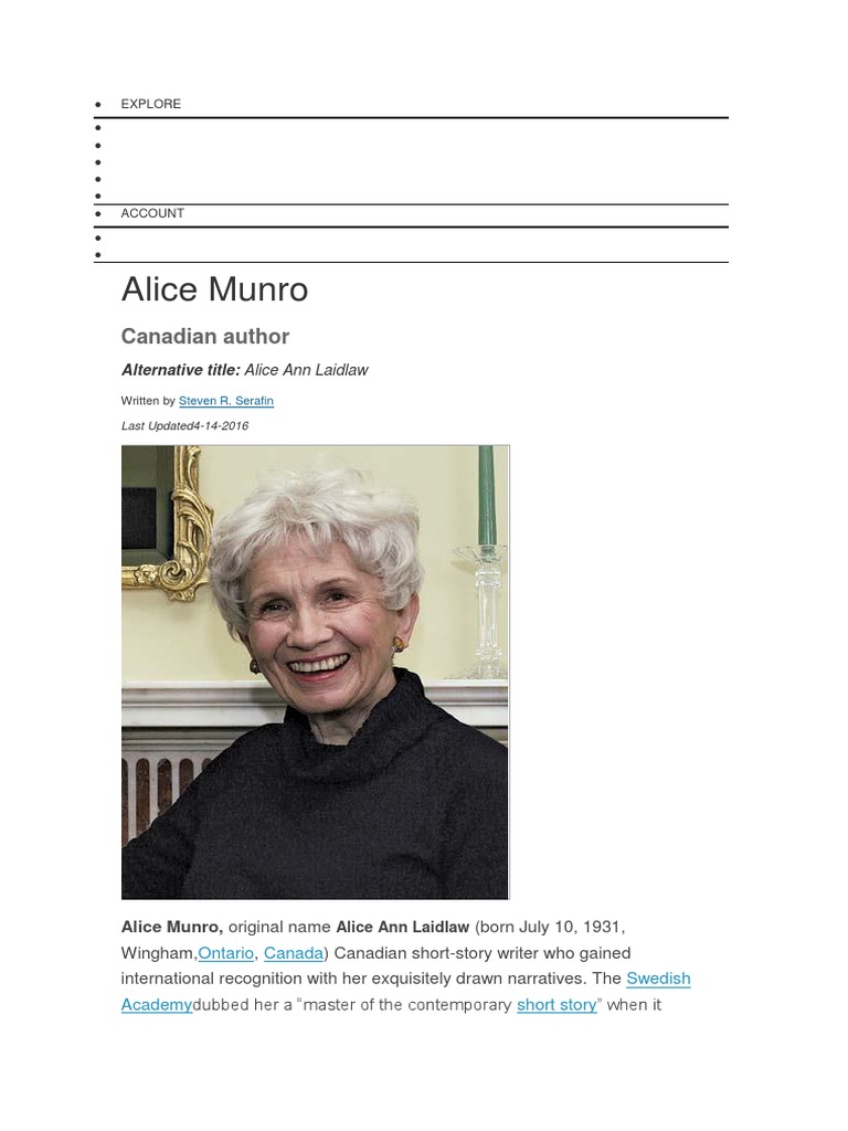 Alice Munro | PDF