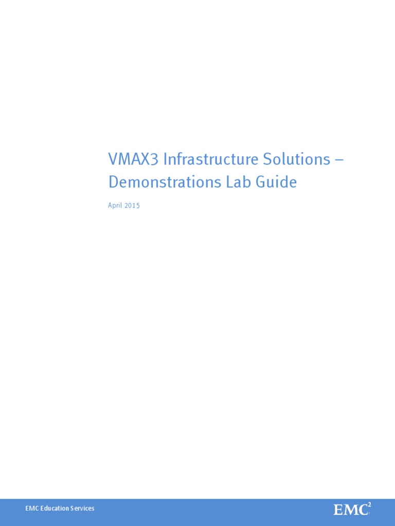 VMAX3 Is Lab Guide | Download Free PDF | Login | Superuser