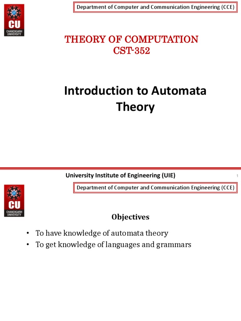 Intro To Automata Theory | PDF | Theory Of Computation | Computational ...