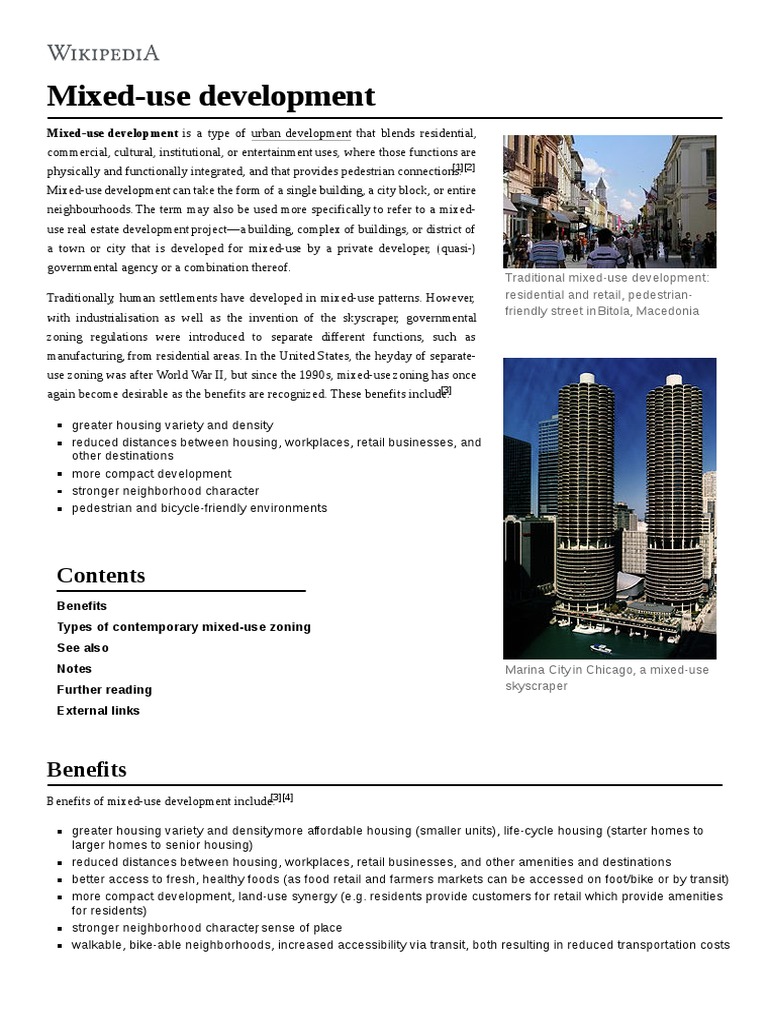 Mixed Use Development | PDF | Mixed Use Development | Zoning