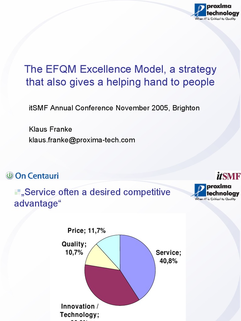 Presentation EFQM Excellence Model & RADAR Scoring System | Leadership ...