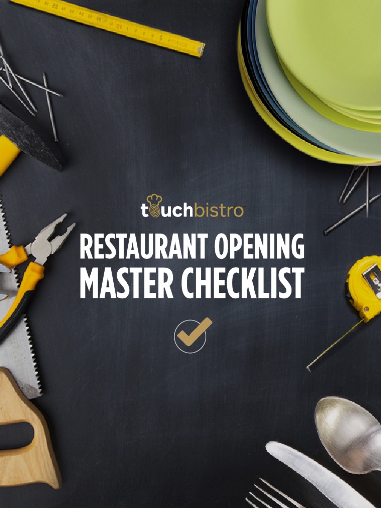 Restaurant Pre-Opening Checklist Guide | PDF | Menu | Restaurants