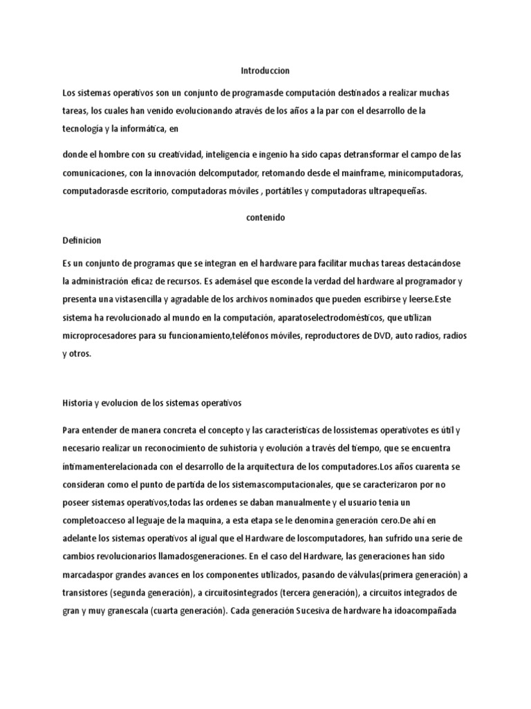 Ensayo Informatica II | PDF | Hardware de la computadora | Sistema ...
