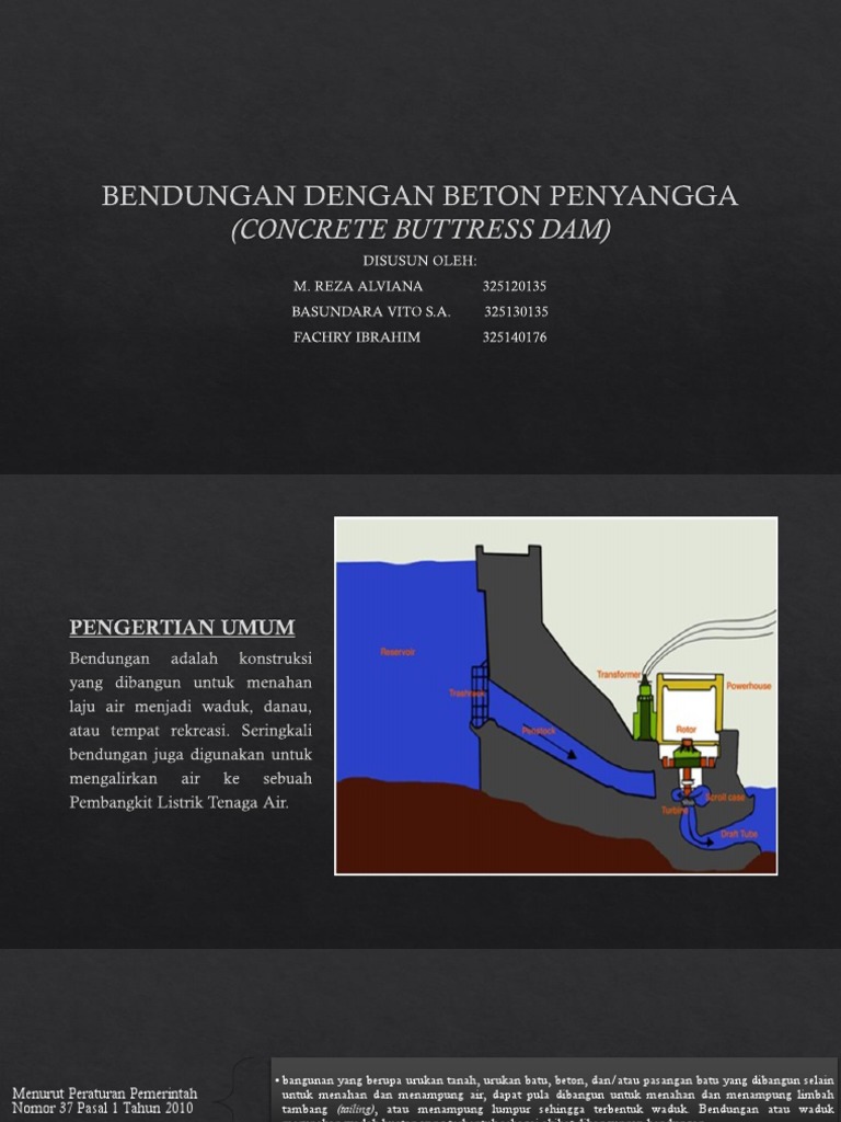 Desain Bendungan Beton Penyangga | PDF | Seni