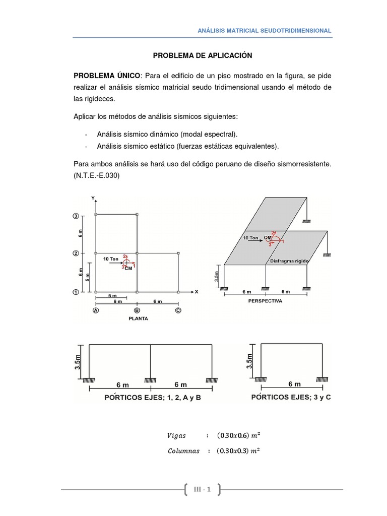 Analisis Sismico Seudo Tridimensional Ejemplo de Sismica | PDF ...
