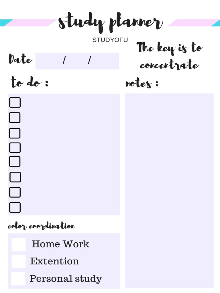 Study Planner | PDF