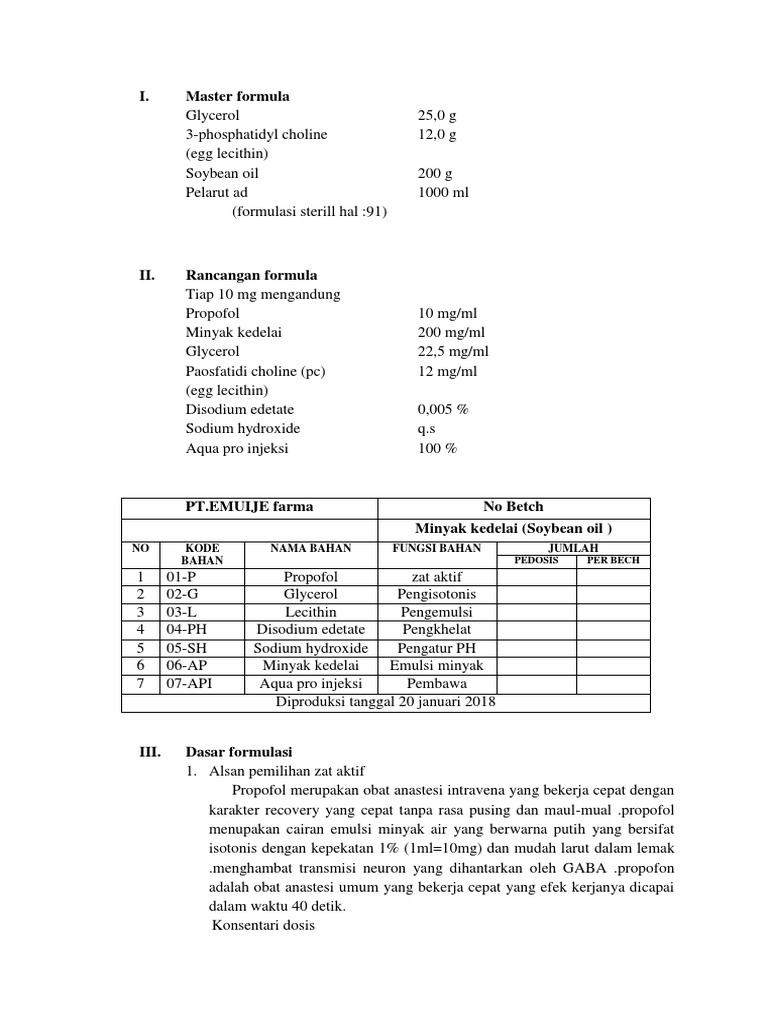 Master Formula Fts Steril | PDF