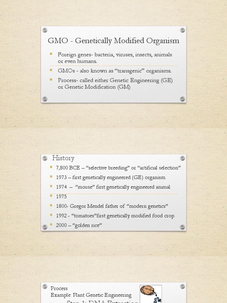 History and Impact of GMOs | PDF