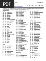 List of The ISCED Codes Used by Egracons | PDF | Humanities | Social ...