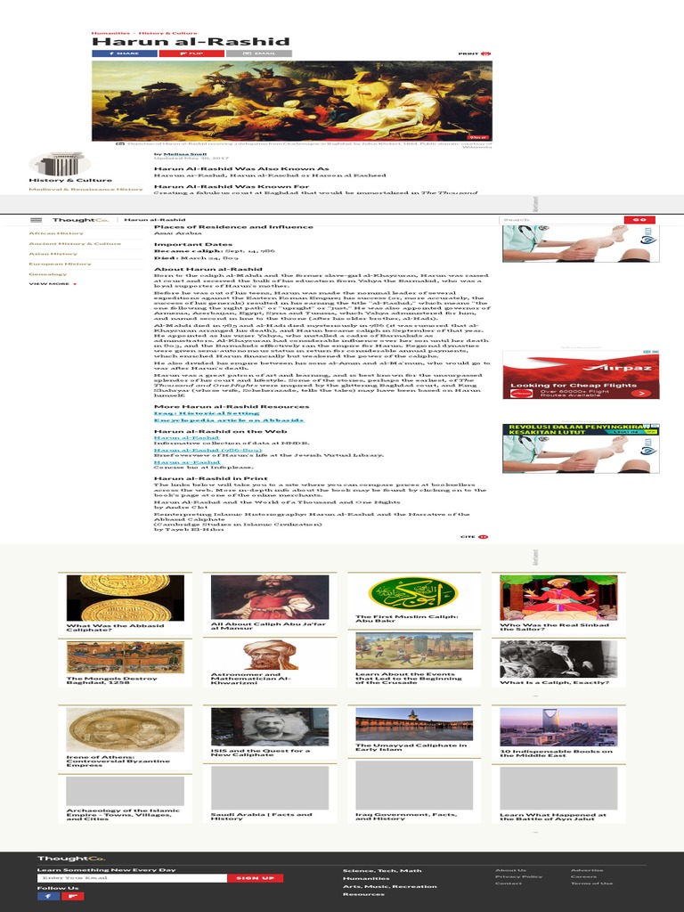 Harun Al-Rashid Abbasid Caliph Profile | PDF | Medieval Islam | History ...