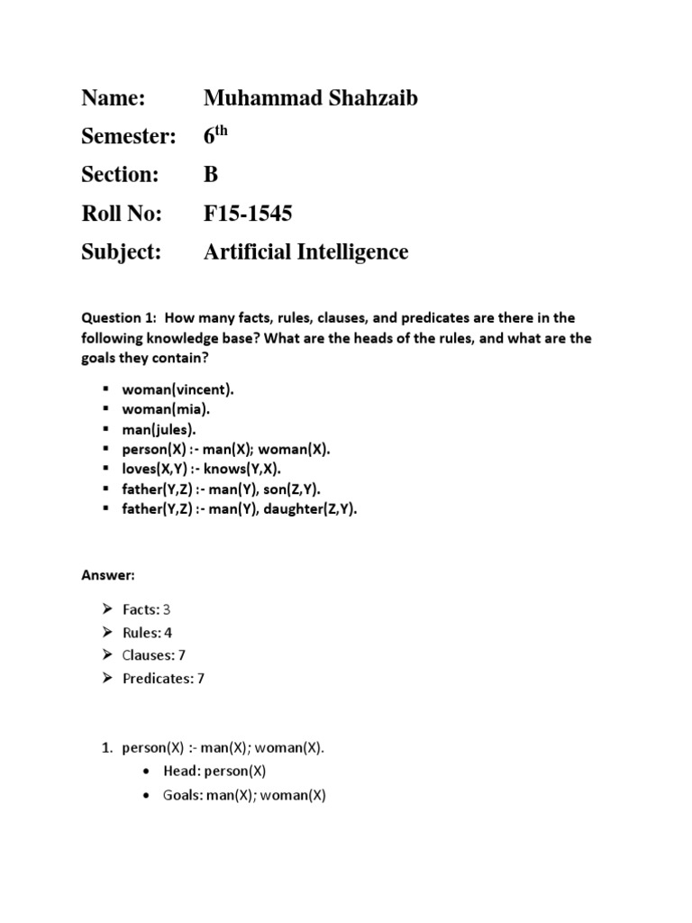 AI Assignment | PDF | Clause | Artificial Intelligence