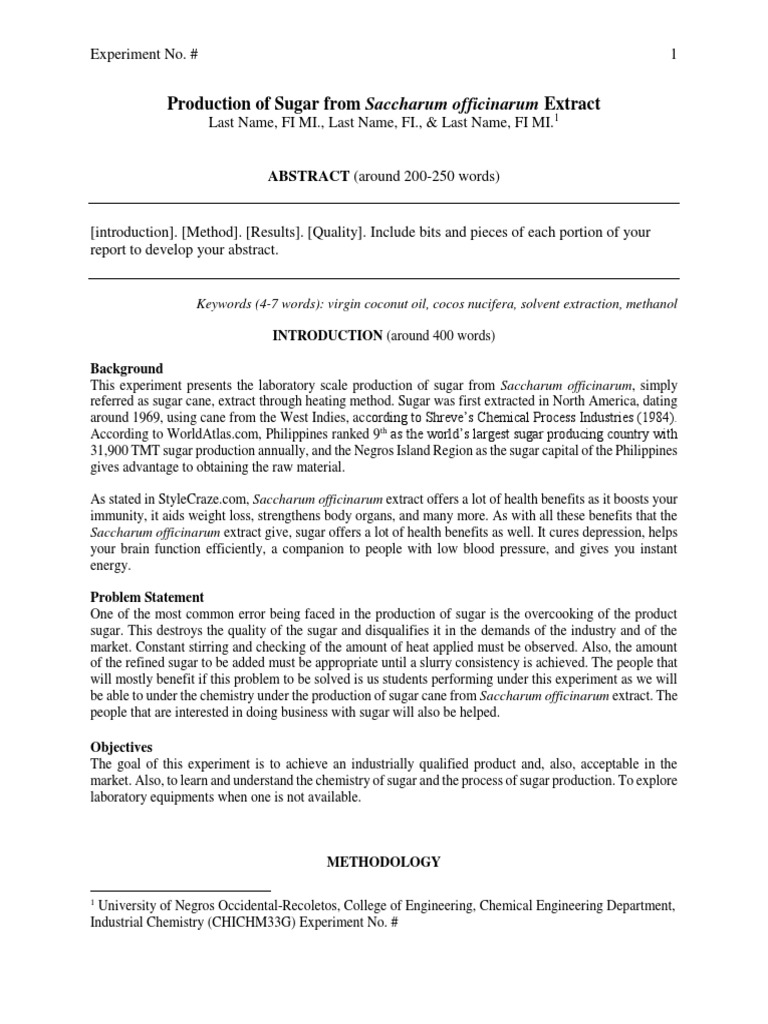 Lab Report - Sugar | PDF | Sugar | Diet & Nutrition