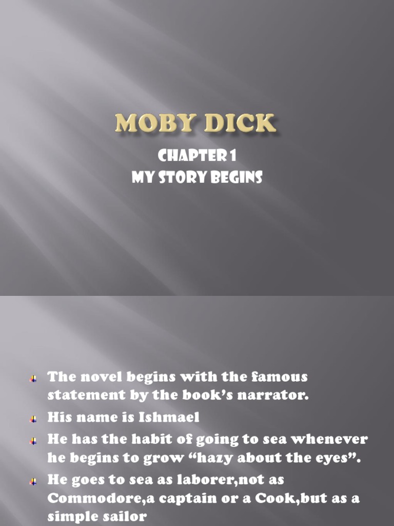 Moby Dick Chapter1 | PDF