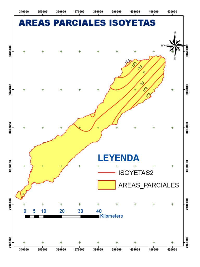 Isohyet Map Data Analysis | PDF