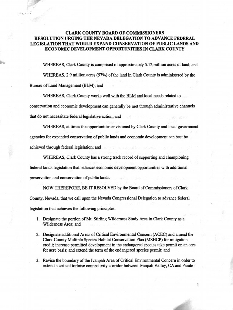 Public Land Resolution | PDF