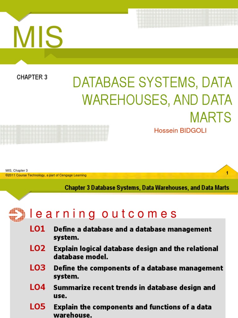 PPT ch03 | PDF | Data Warehouse | Relational Model