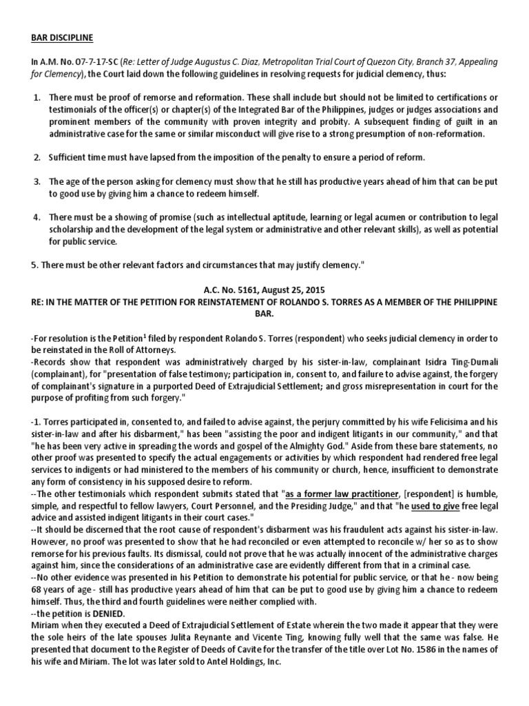 Bar Discipline | PDF | Disbarment | Lawyer
