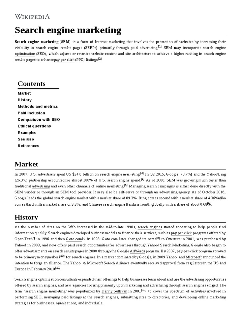Search Engine Marketing | PDF | Search Engine Marketing | Search Engine ...