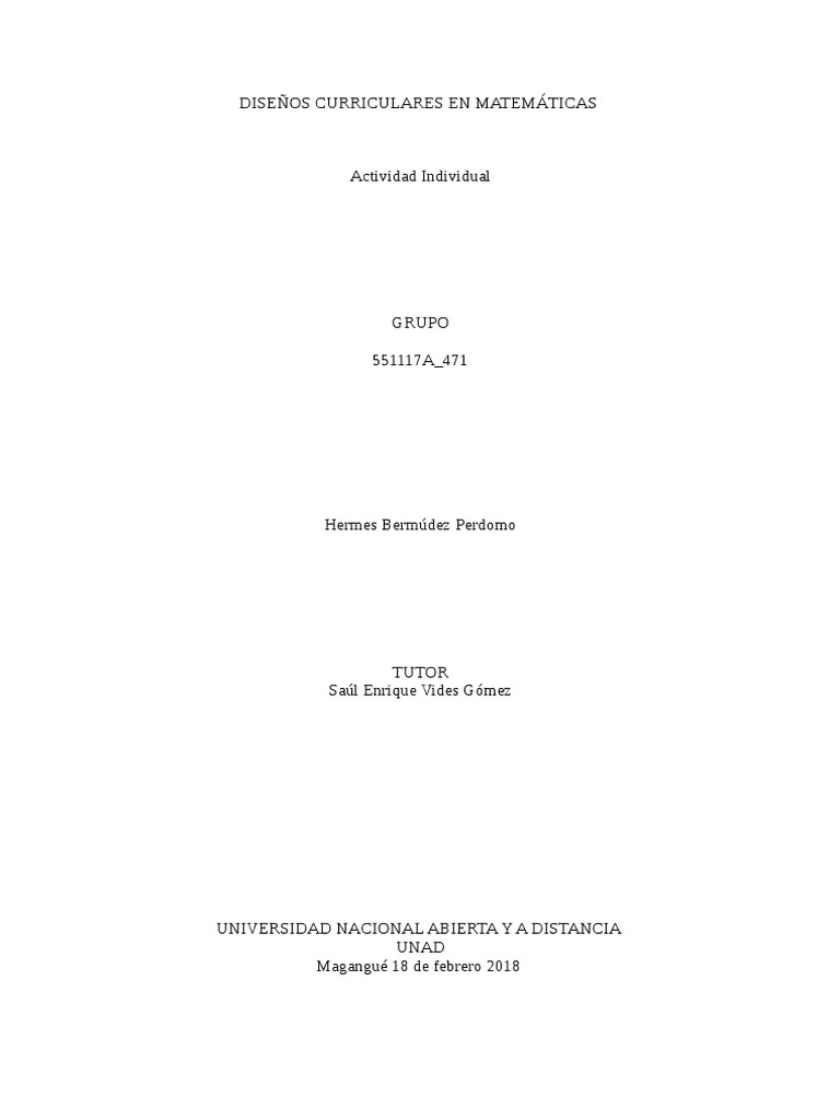 Matriz Diseño Curricular | PDF | Plan de estudios | Maestros