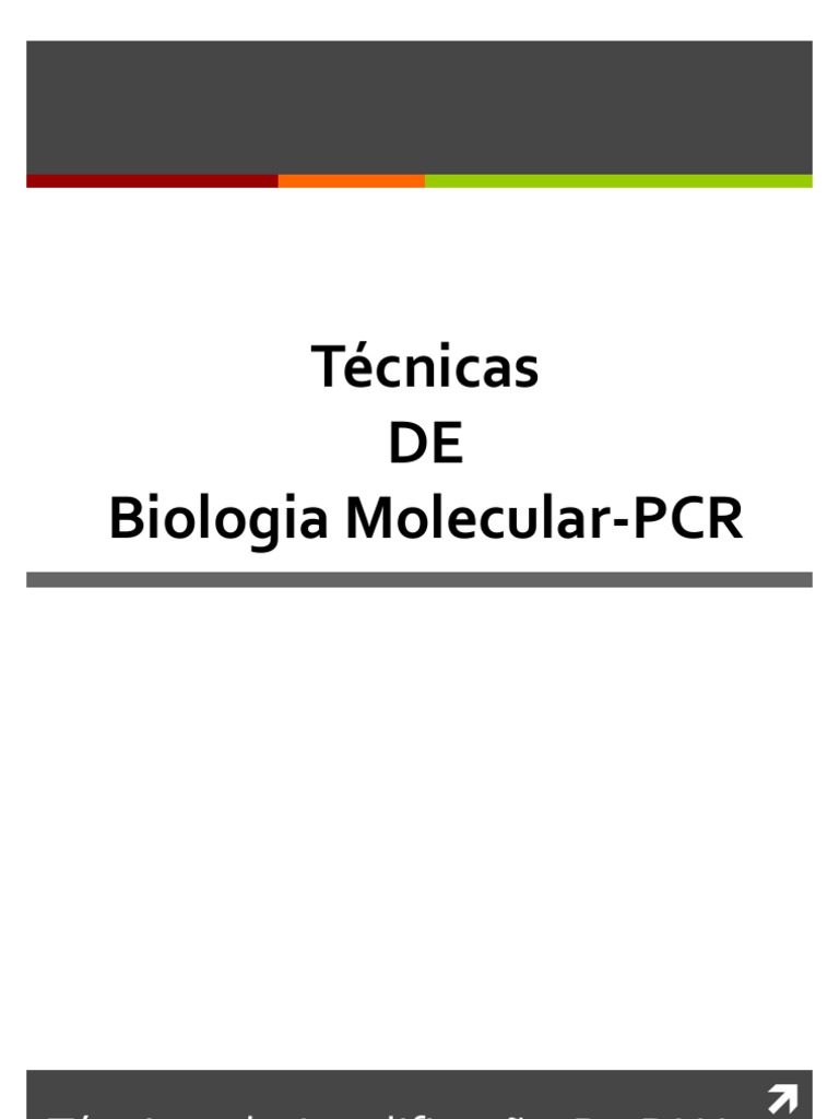 Tecnicas de Biologia Molecular-PCR | PDF | Reação em cadeia da ...
