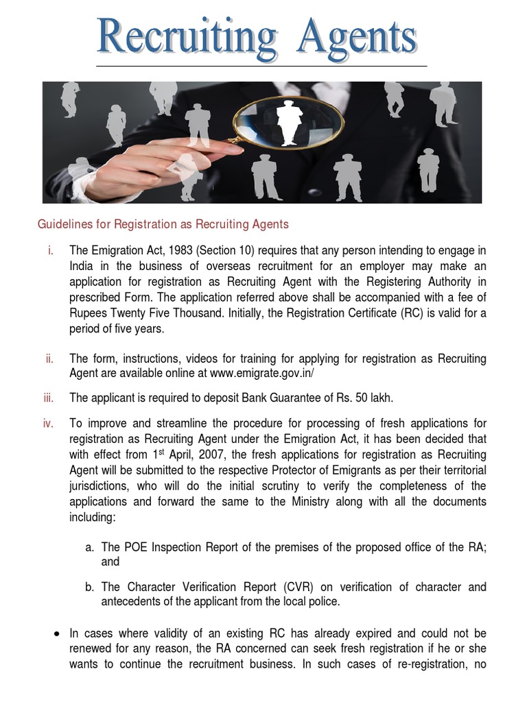 10 Recruiting Agents | PDF | Verification And Validation | Employment