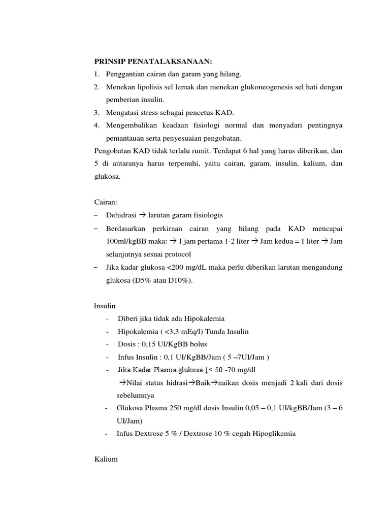 Prinsip Penatalaksanaan Kad | PDF