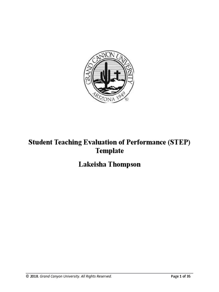 Step Template 448 | PDF | Educational Assessment | Individualized ...