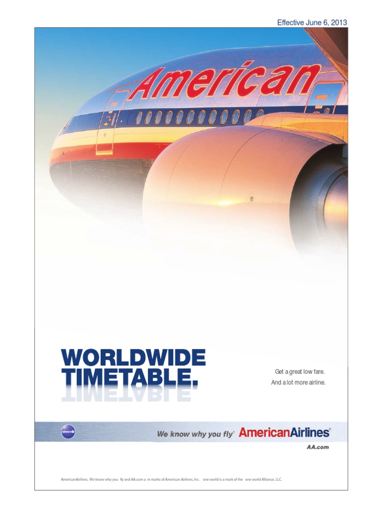 A A Schedules | PDF | American Airlines | Transport Companies
