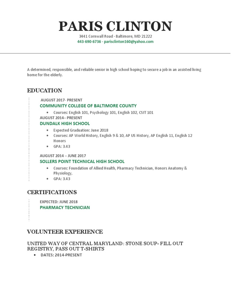 Clinton Resume | PDF