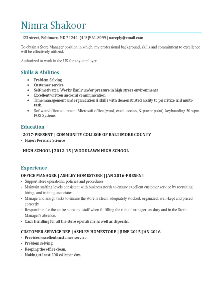 Nimra Resume Final | PDF