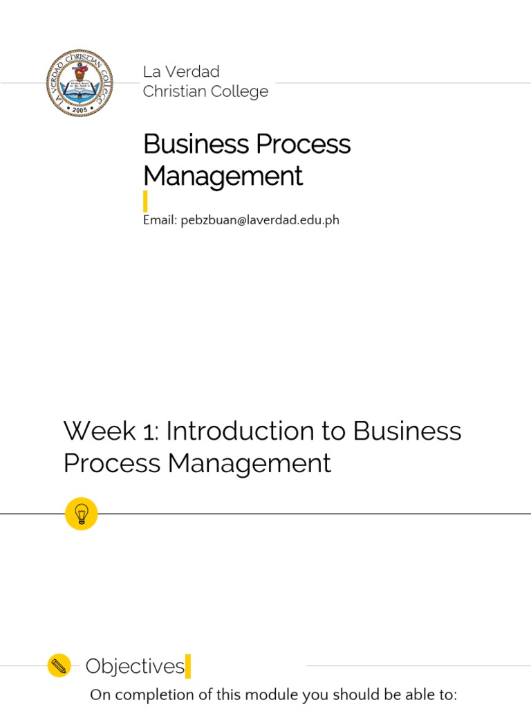 Introduction to Business Process Management | PDF | Business Process ...