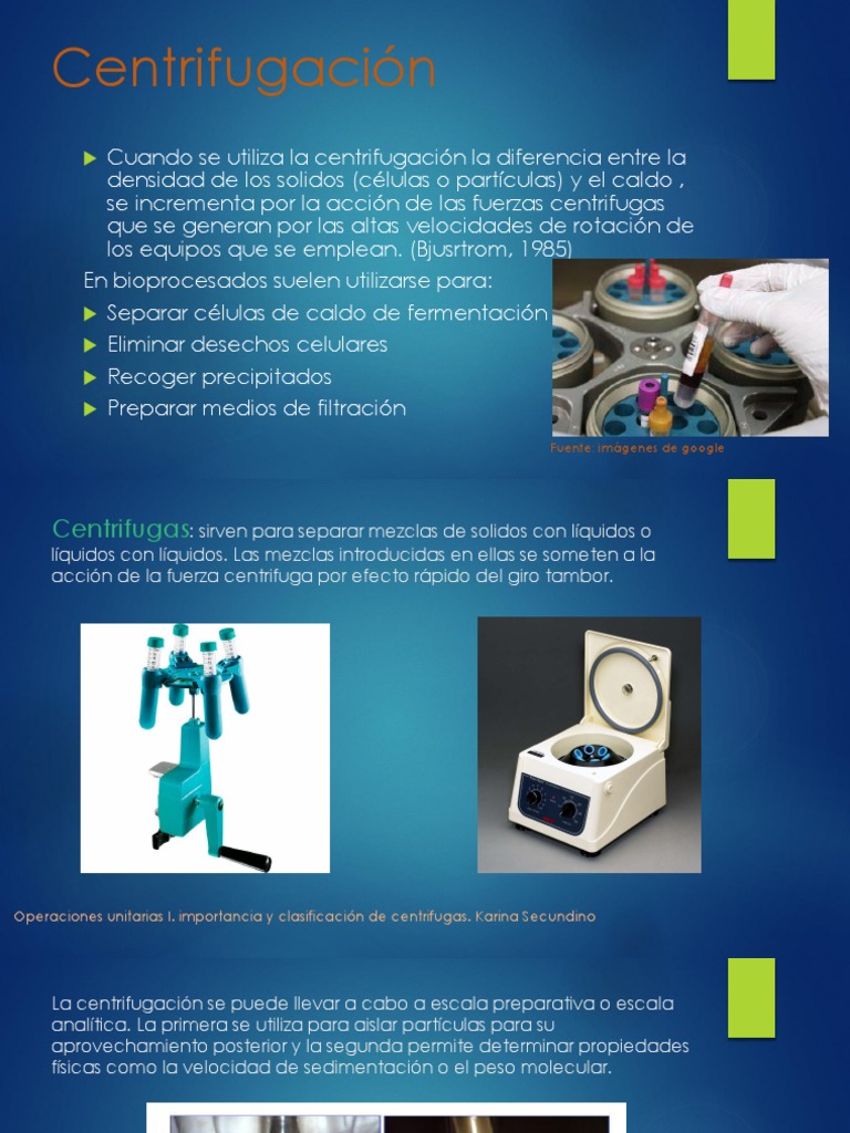 Centrifugación | PDF | Centrifugación | Densidad