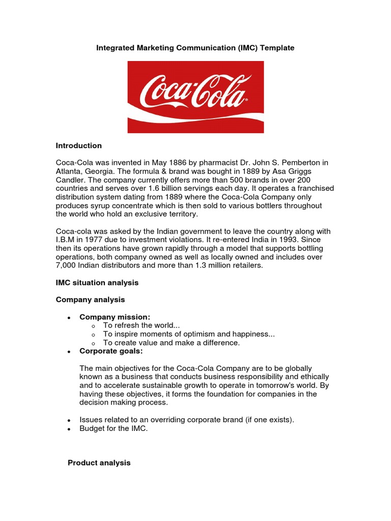 Analysis Coca Cola | PDF